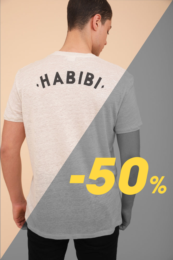 T-shirt Habibi by LYOUM, mon amour, my love; méditerranéen iconique.
